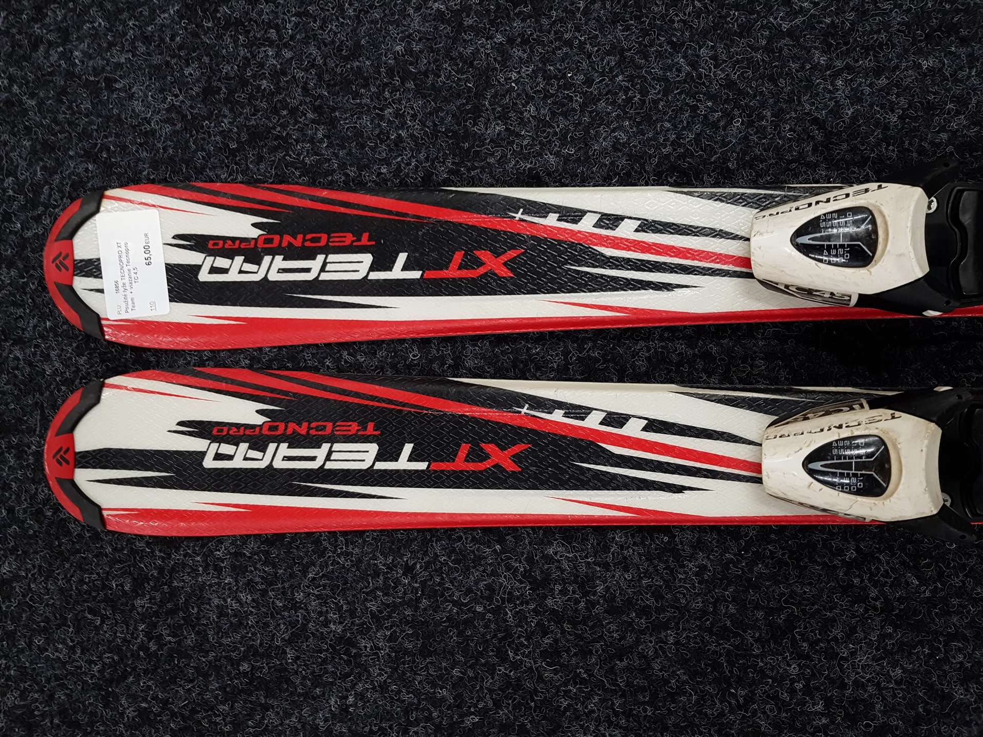 Použité lyže TECNOPRO XT Team + viazanie Tecnopro TC 4,5